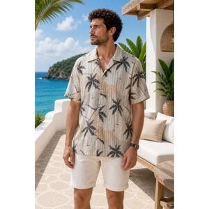 Saints Studio | Shirts | Saints Studio Tropical Crochet Shirt Men L ...
